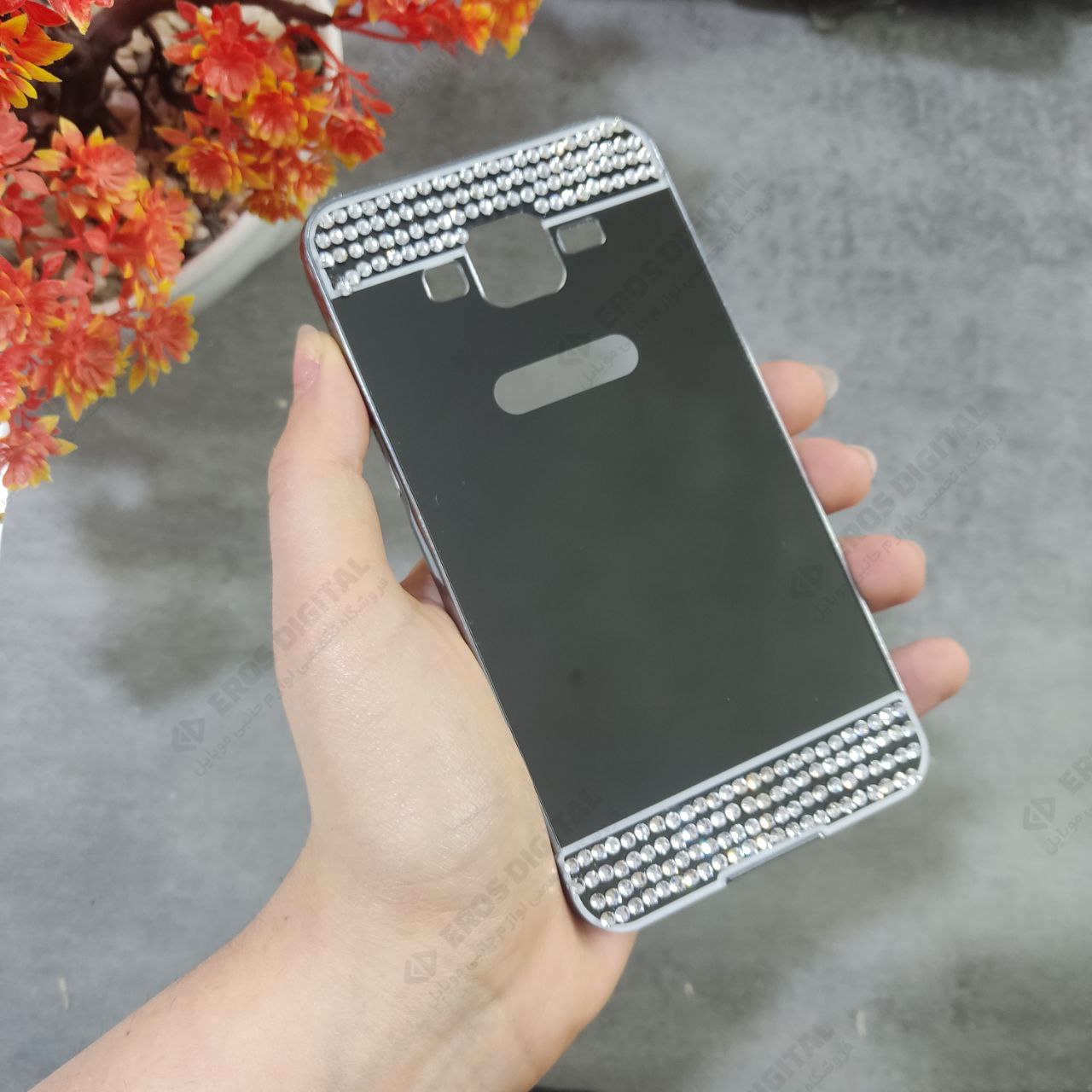 قاب گوشی Samsung Galaxy Grand Prime (G530) مدل آینه ای نگین دار